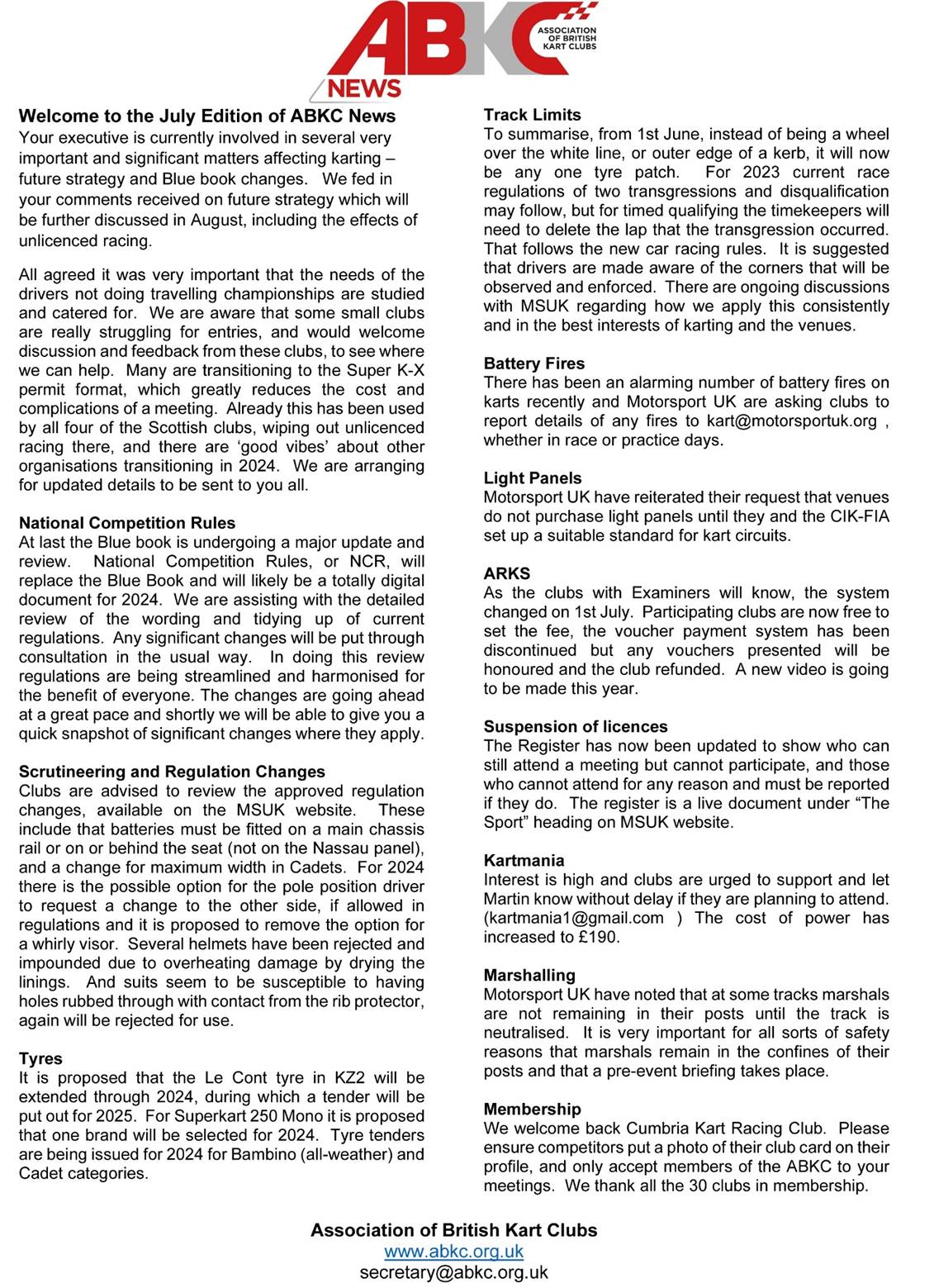 Trent Valley Kart Club | The home of british karting TVKC Lincolnshire