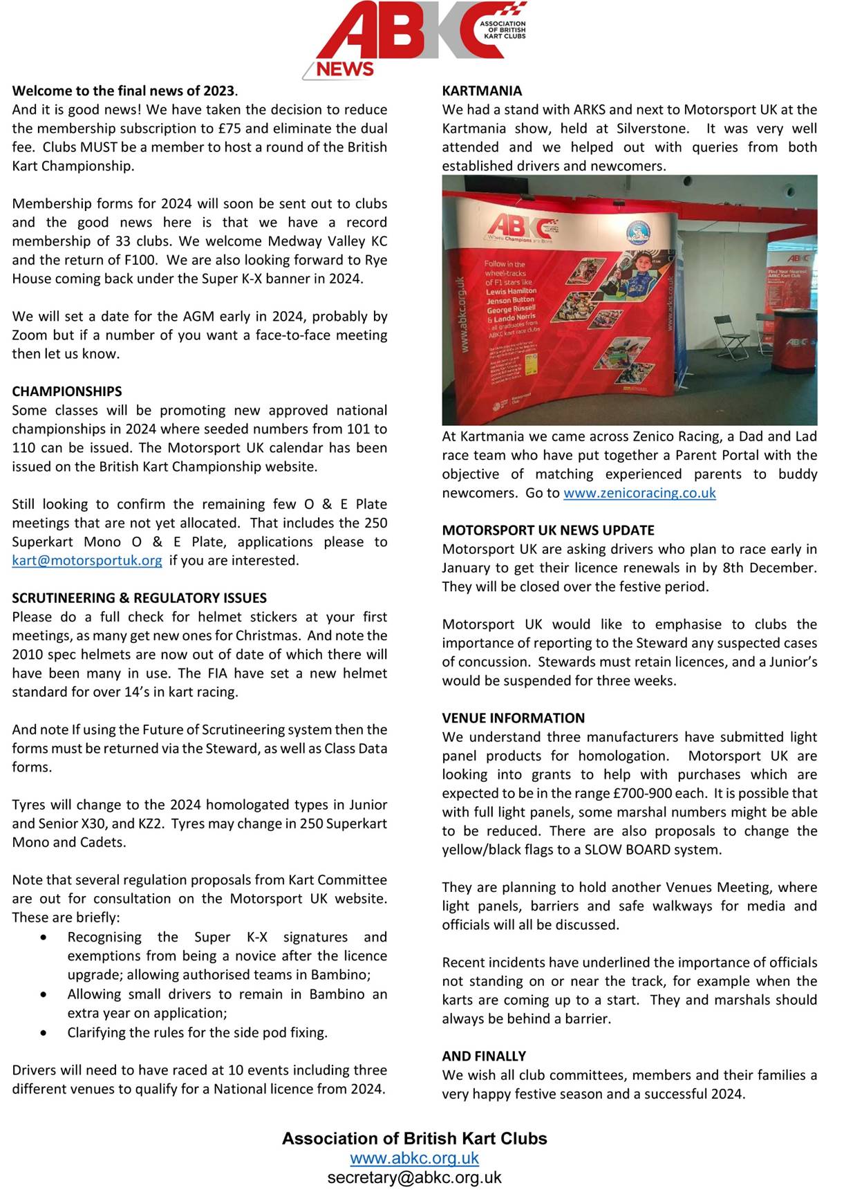 Contact Us TVKC | Trent Valley Kart Club PFi the UKs largest kart facility